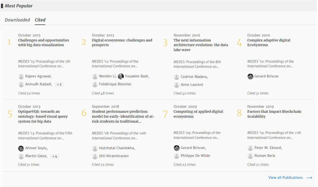 Bibliometrics – MEDES 2025